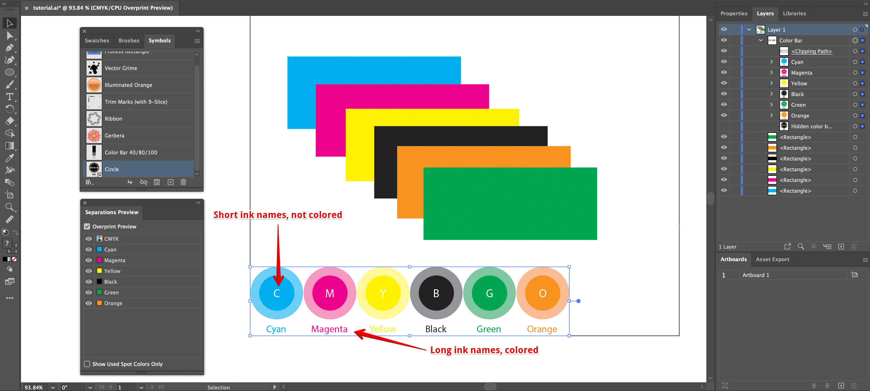 Editing Color Bars Appearance in Illustrator