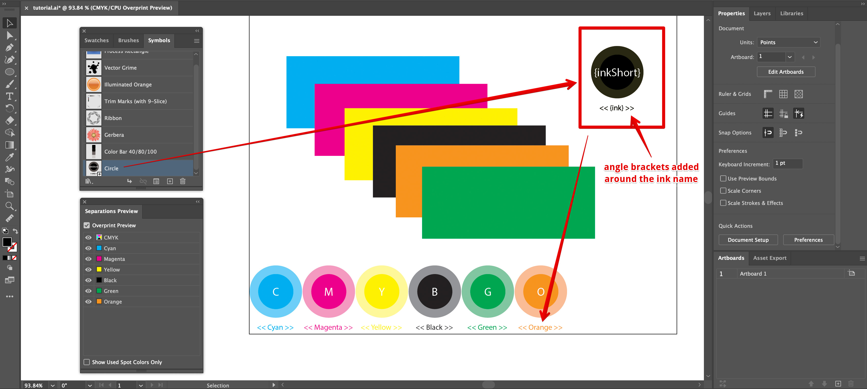 Editing Color Bars Appearance in Illustrator