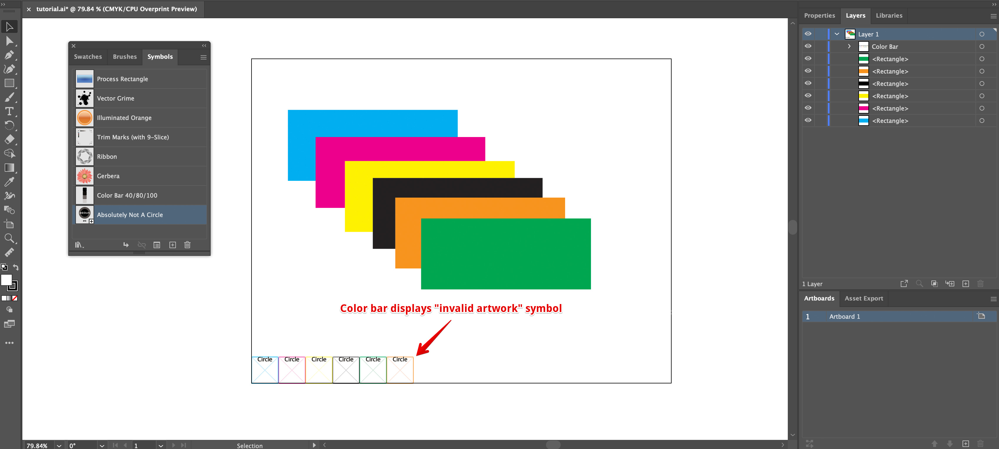 Editing Color Bars Appearance in Illustrator