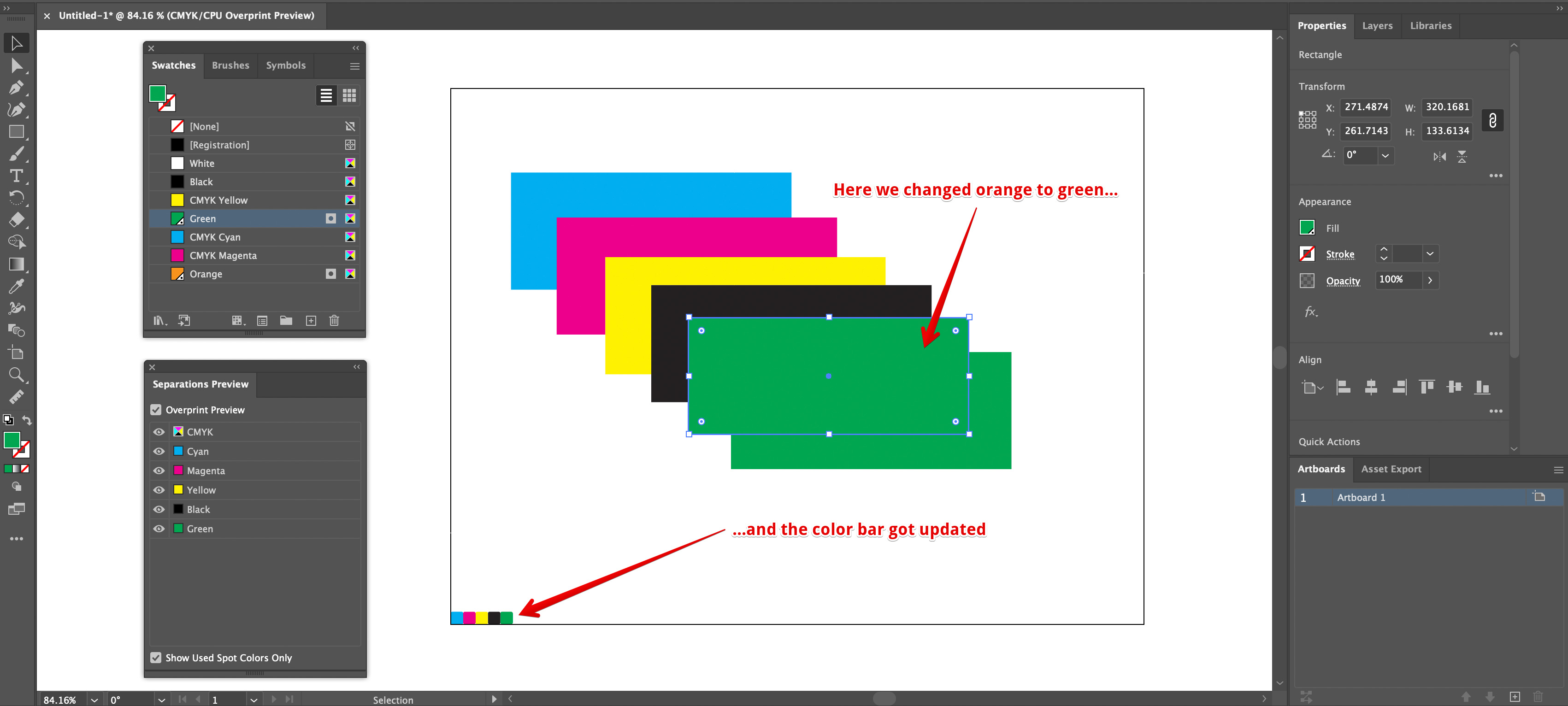Making Color Bars in Illustrator