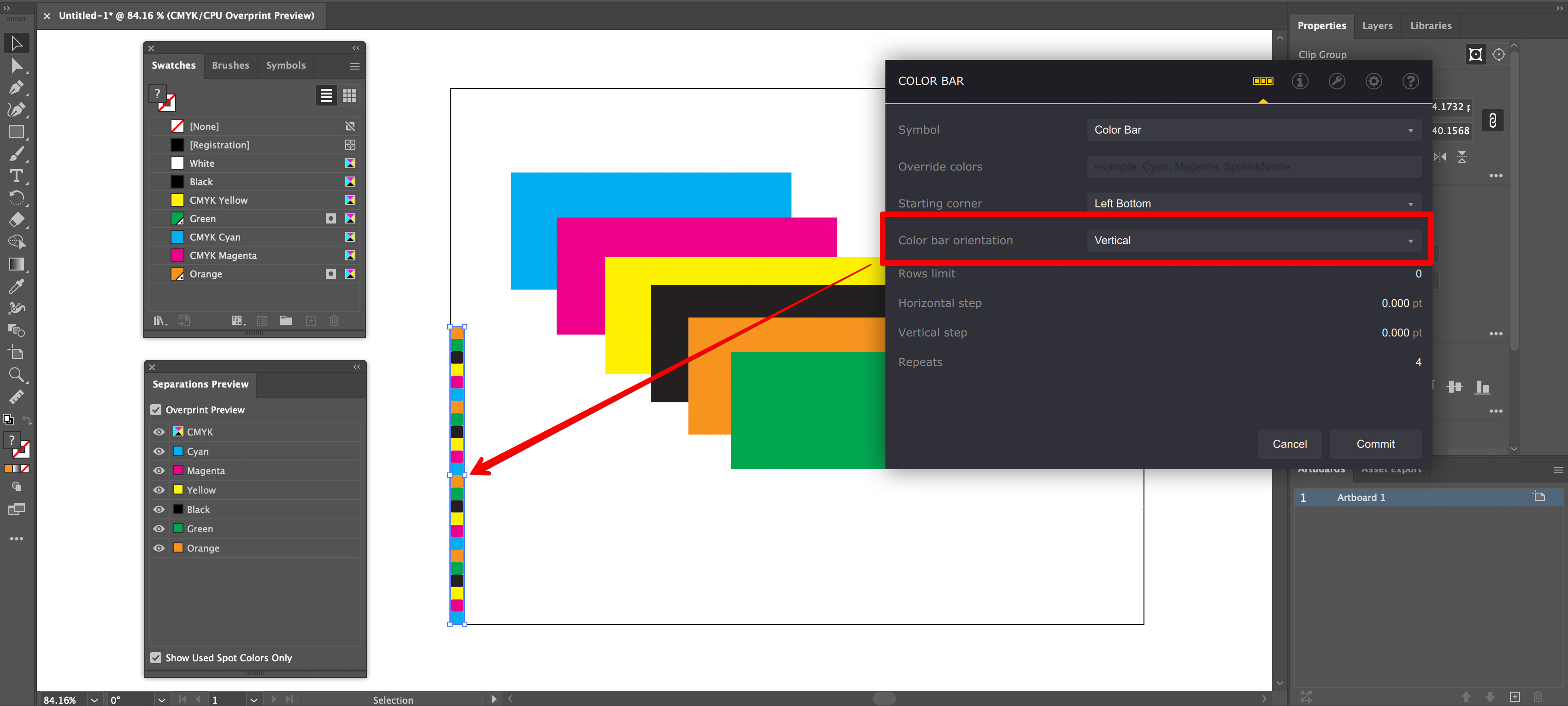 Making Color Bars in Illustrator