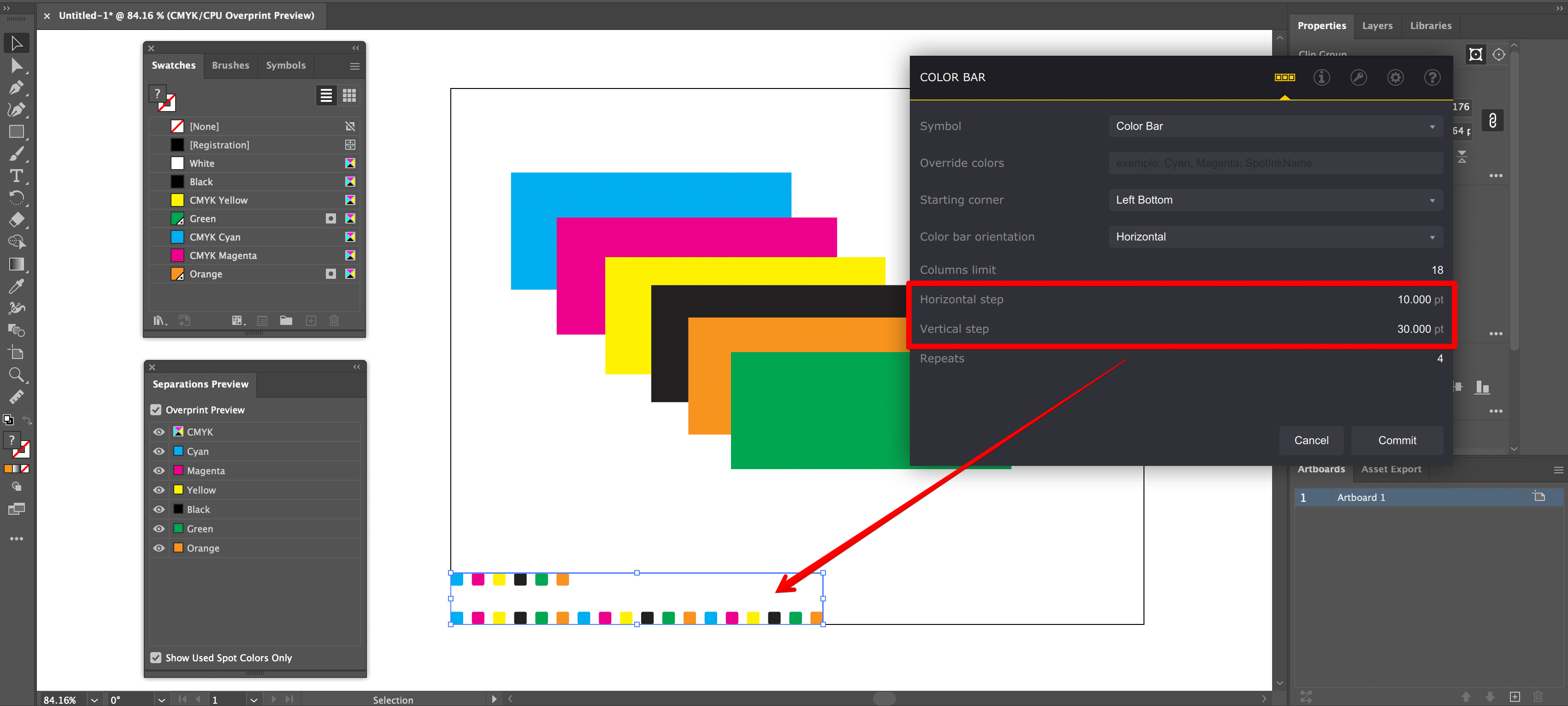 Making Color Bars in Illustrator