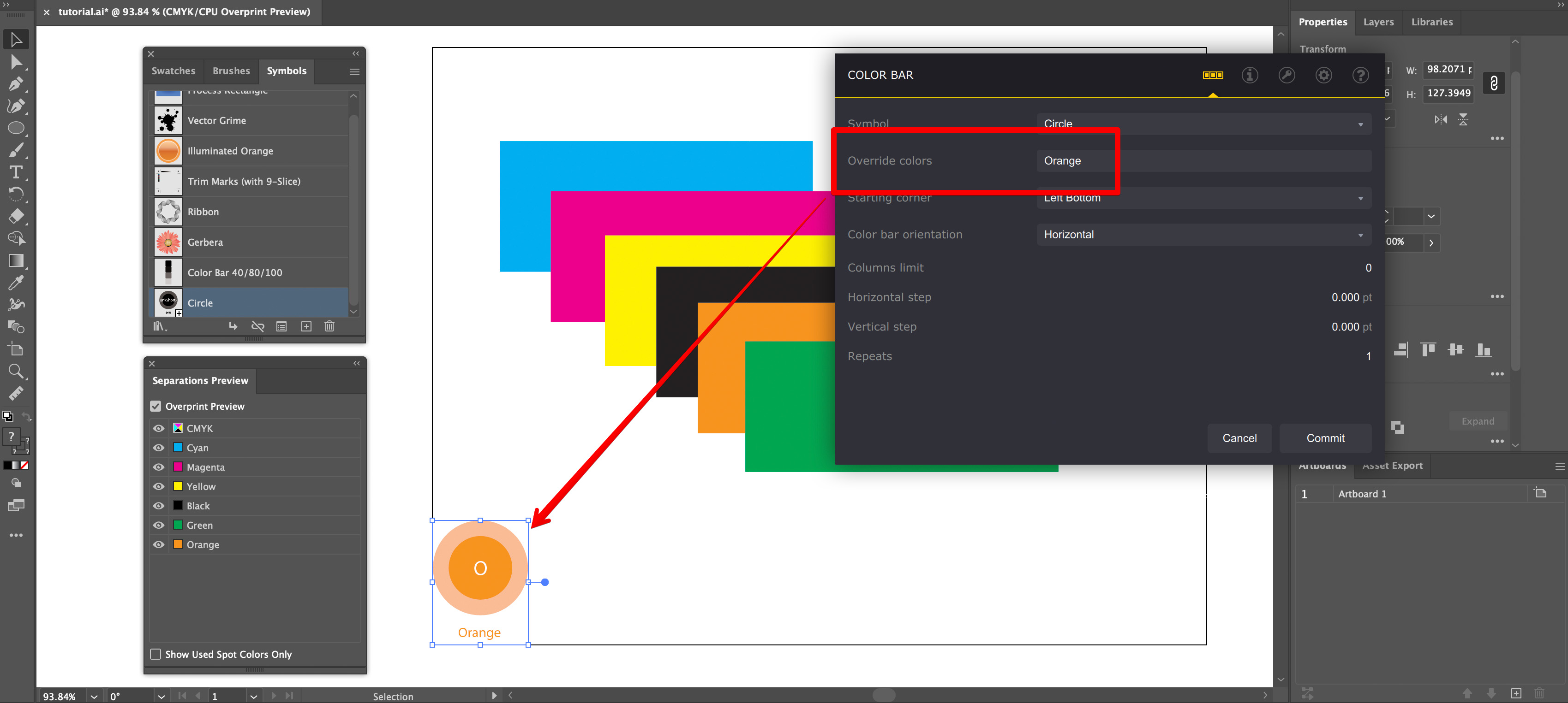 Making Color Patches in Illustrator