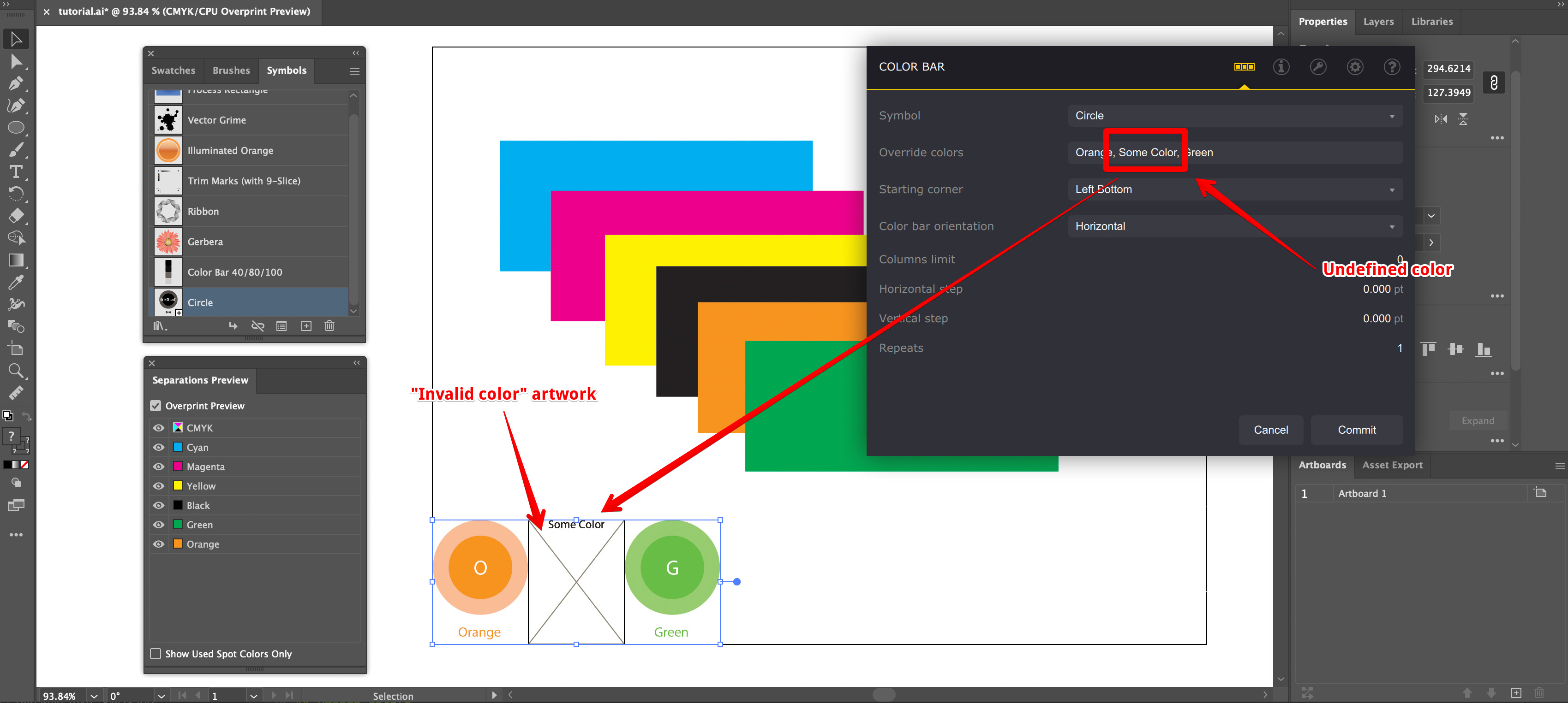 Making Color Patches in Illustrator