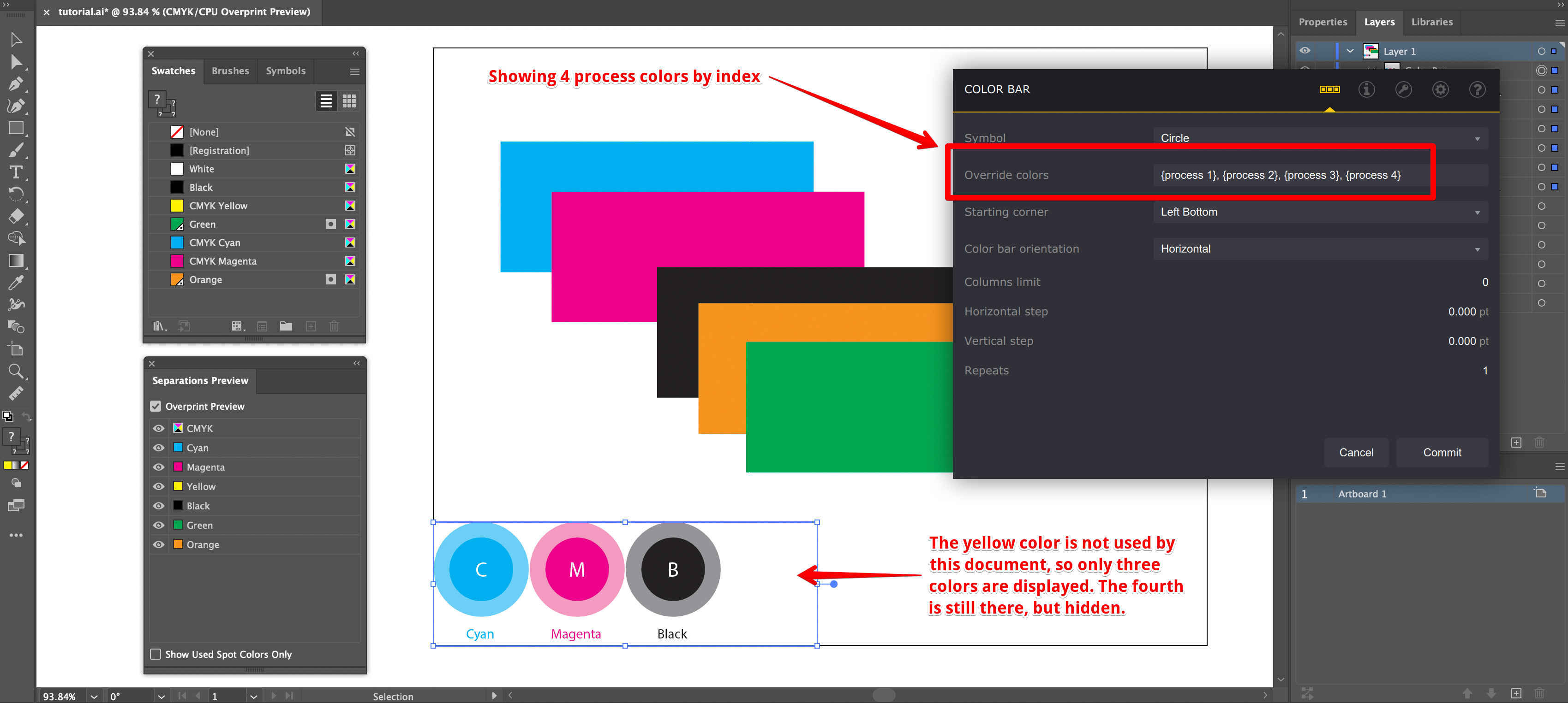 Making Color Patches in Illustrator