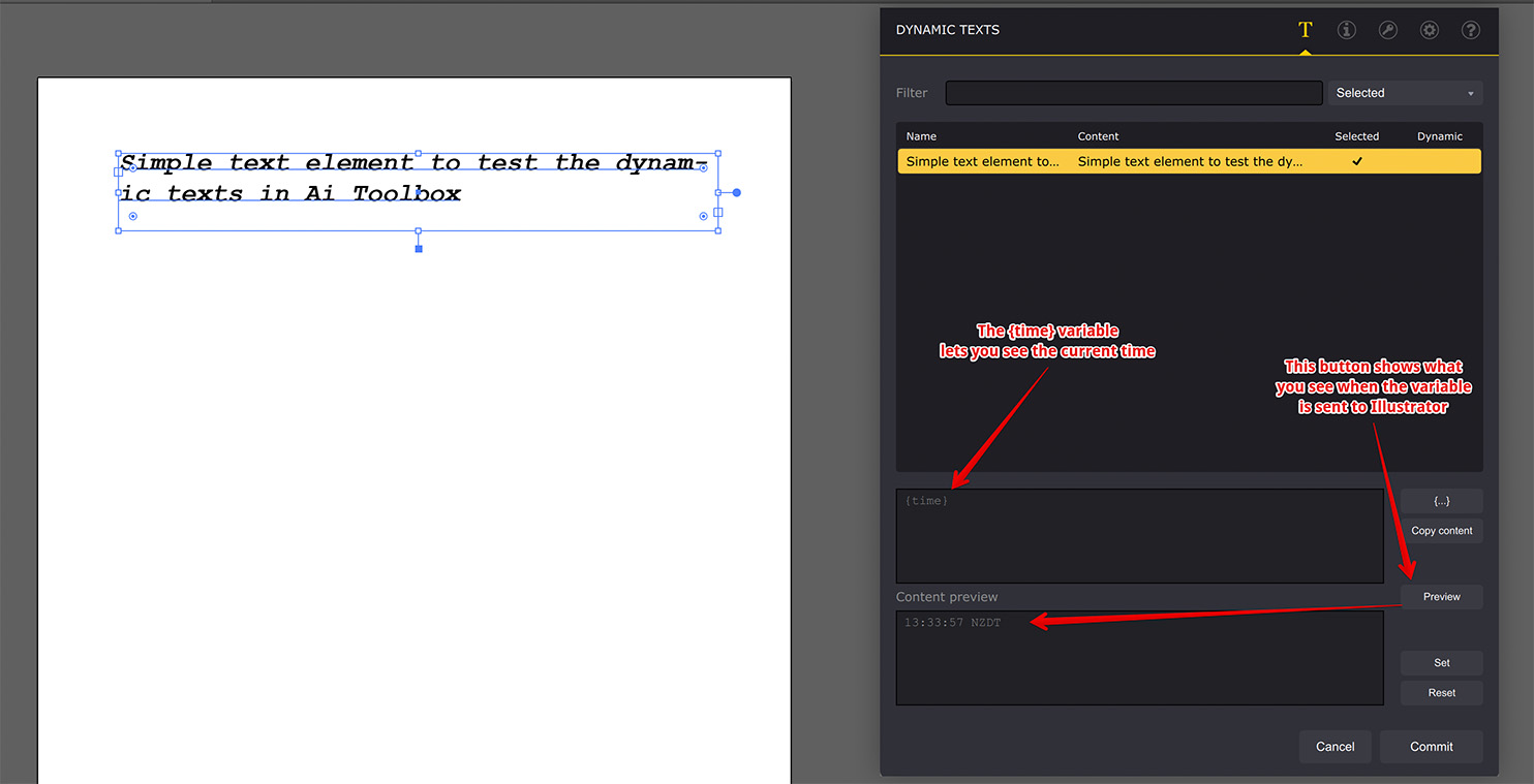 Dynamic Text Elements In Illustrator
