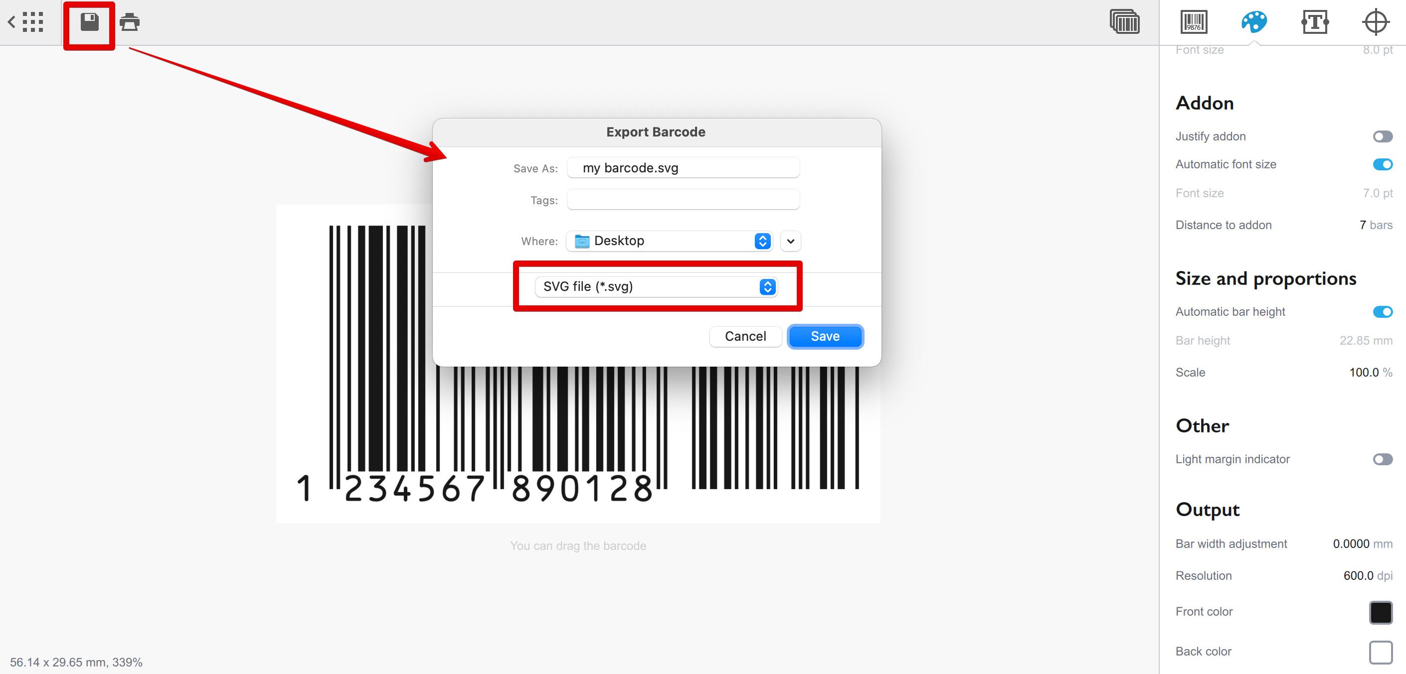Exporting Barcodes to Vector Formats