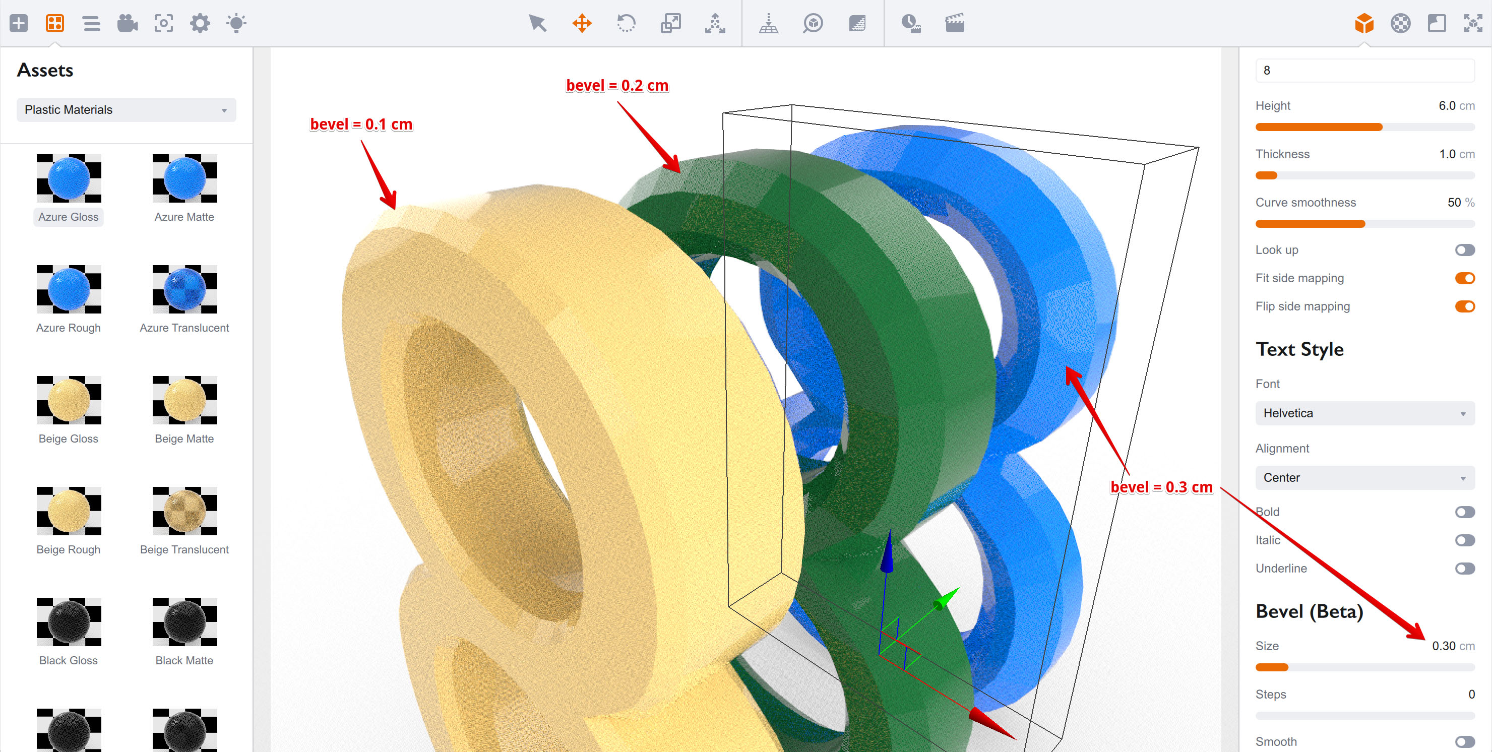 3D Text Objects In Boxshot Tutorial