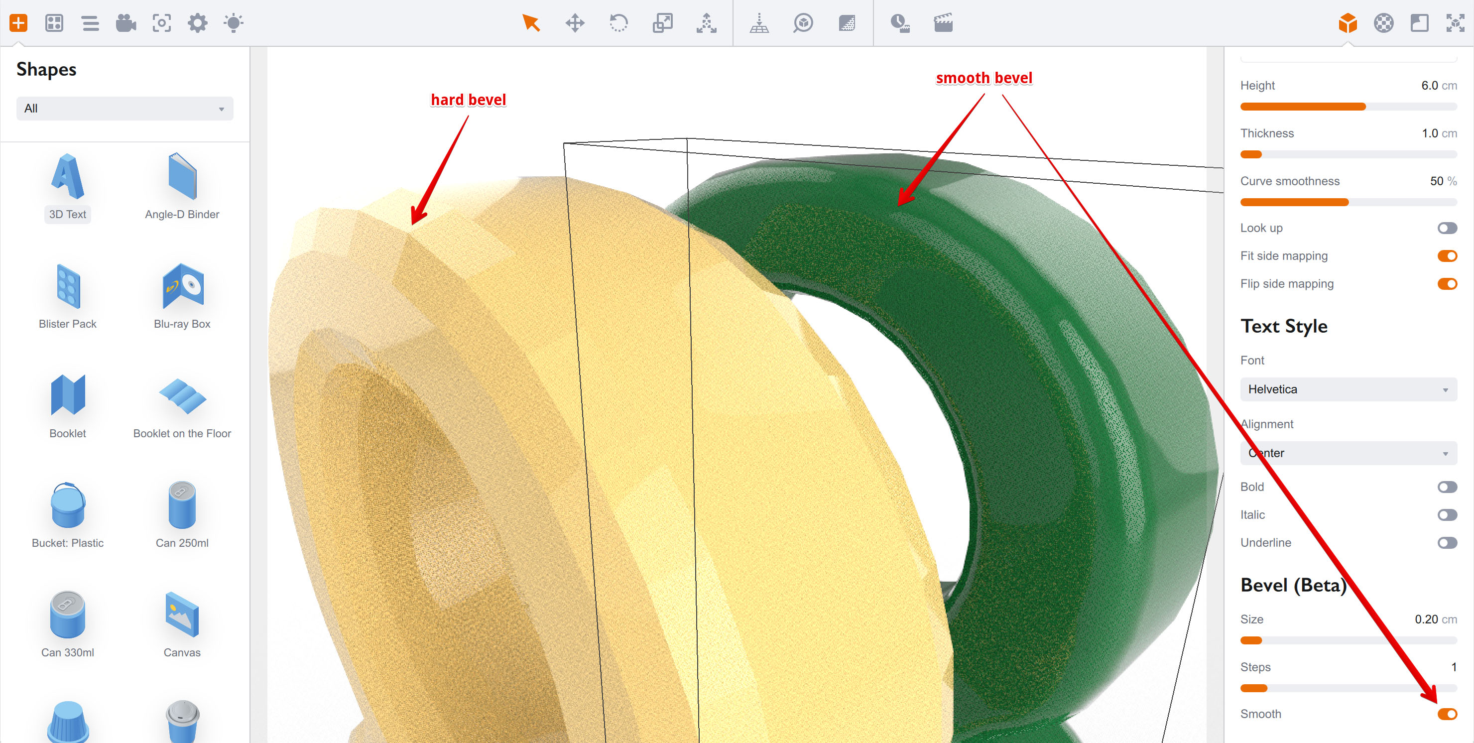 3D Text Objects In Boxshot Tutorial