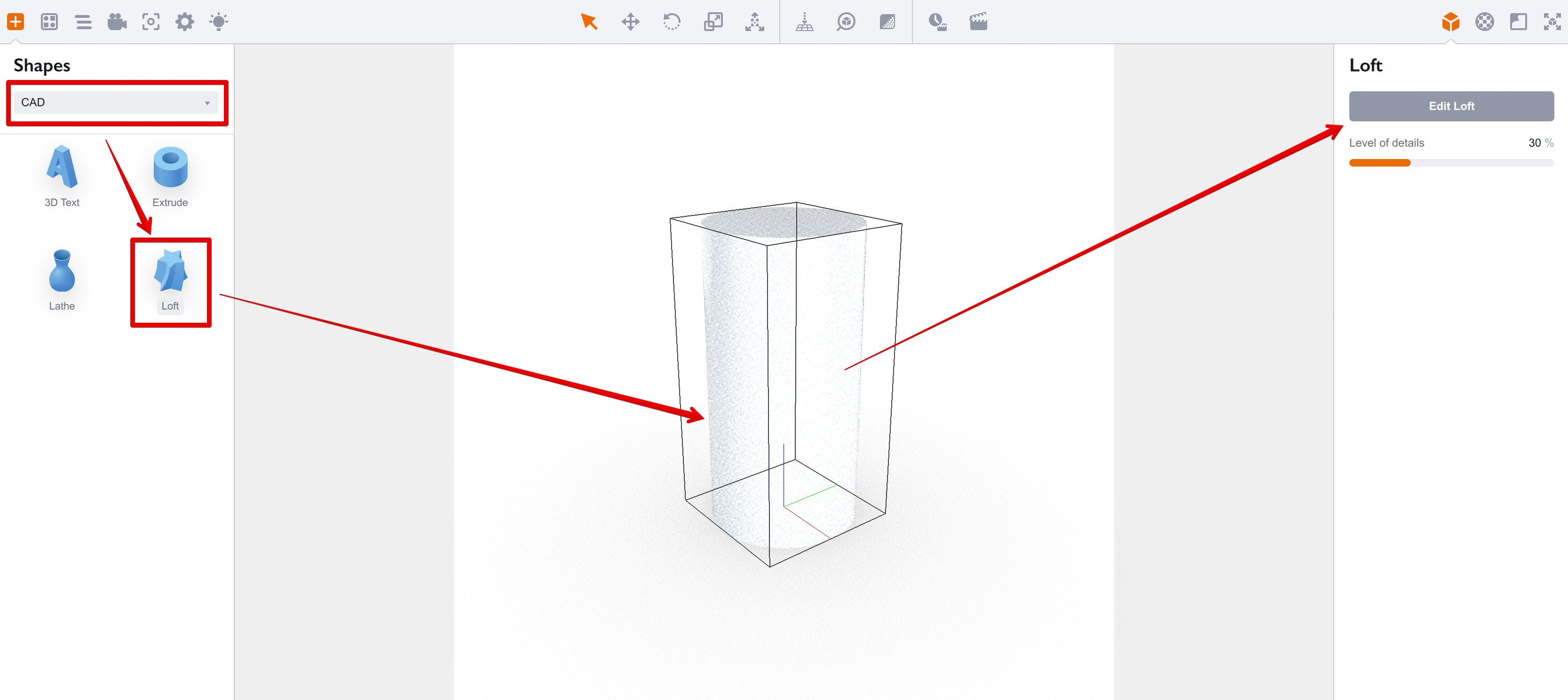 Using Loft Objects in Boxshot
