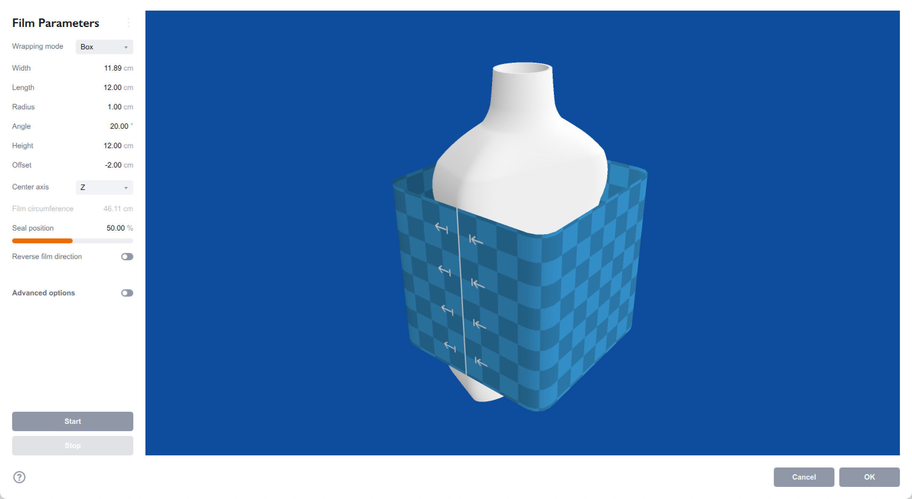 Shrink Wrap Simulation in Boxshot - Tutorial