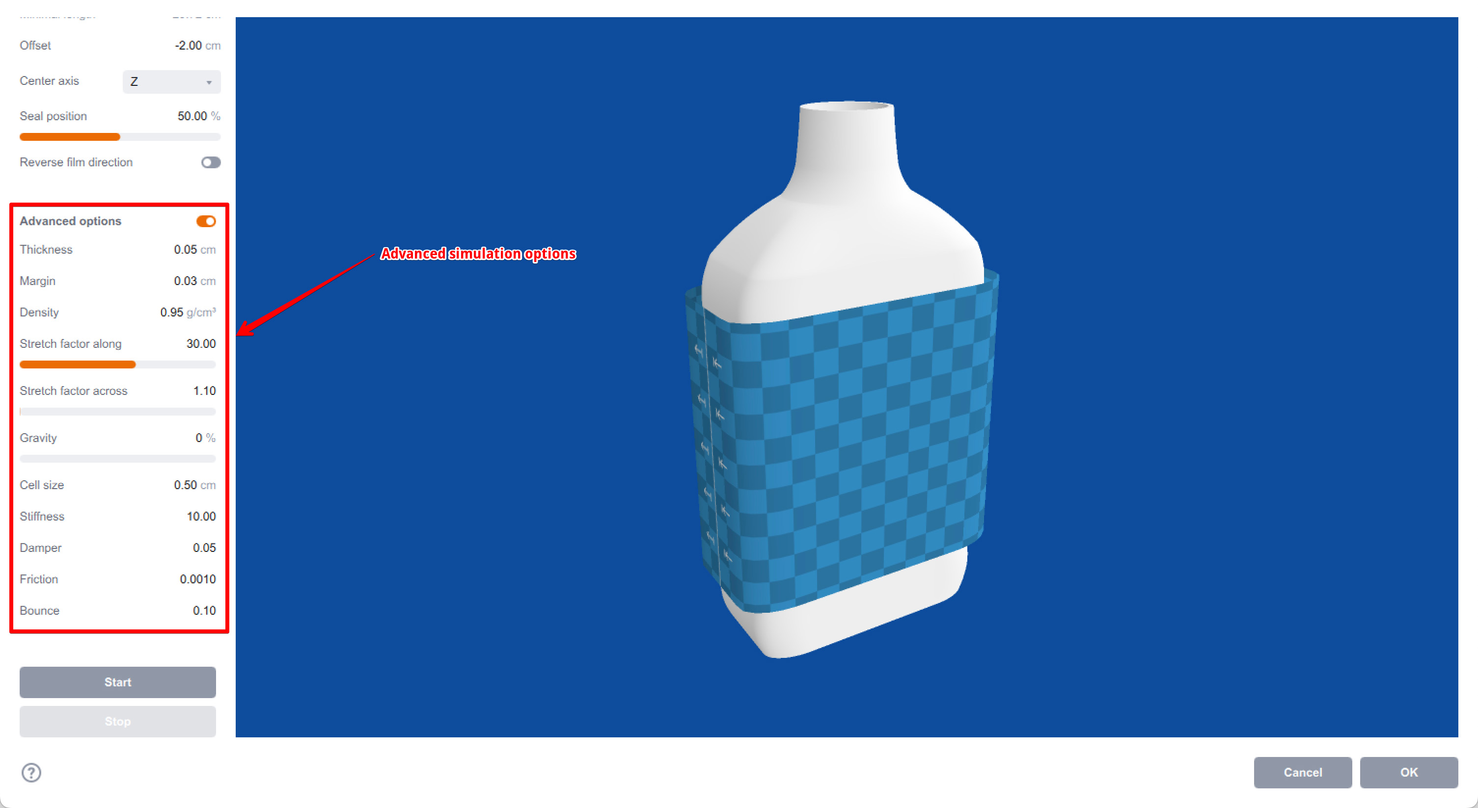 Shrink Wrap Simulation in Boxshot - Tutorial