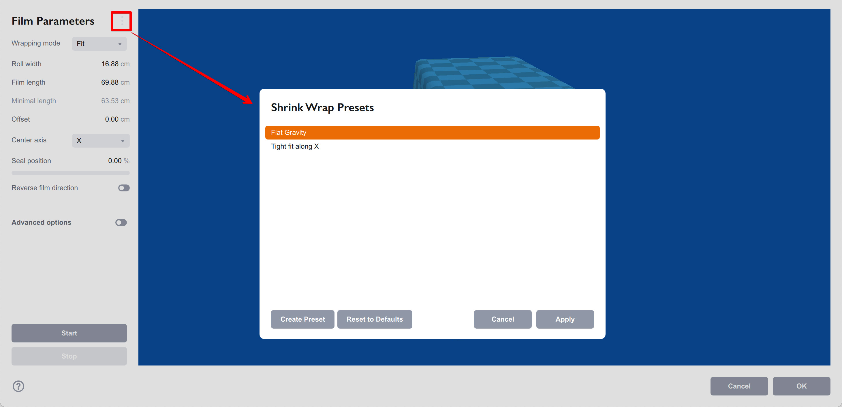 Shrink Wrap Simulation in Boxshot - Tutorial