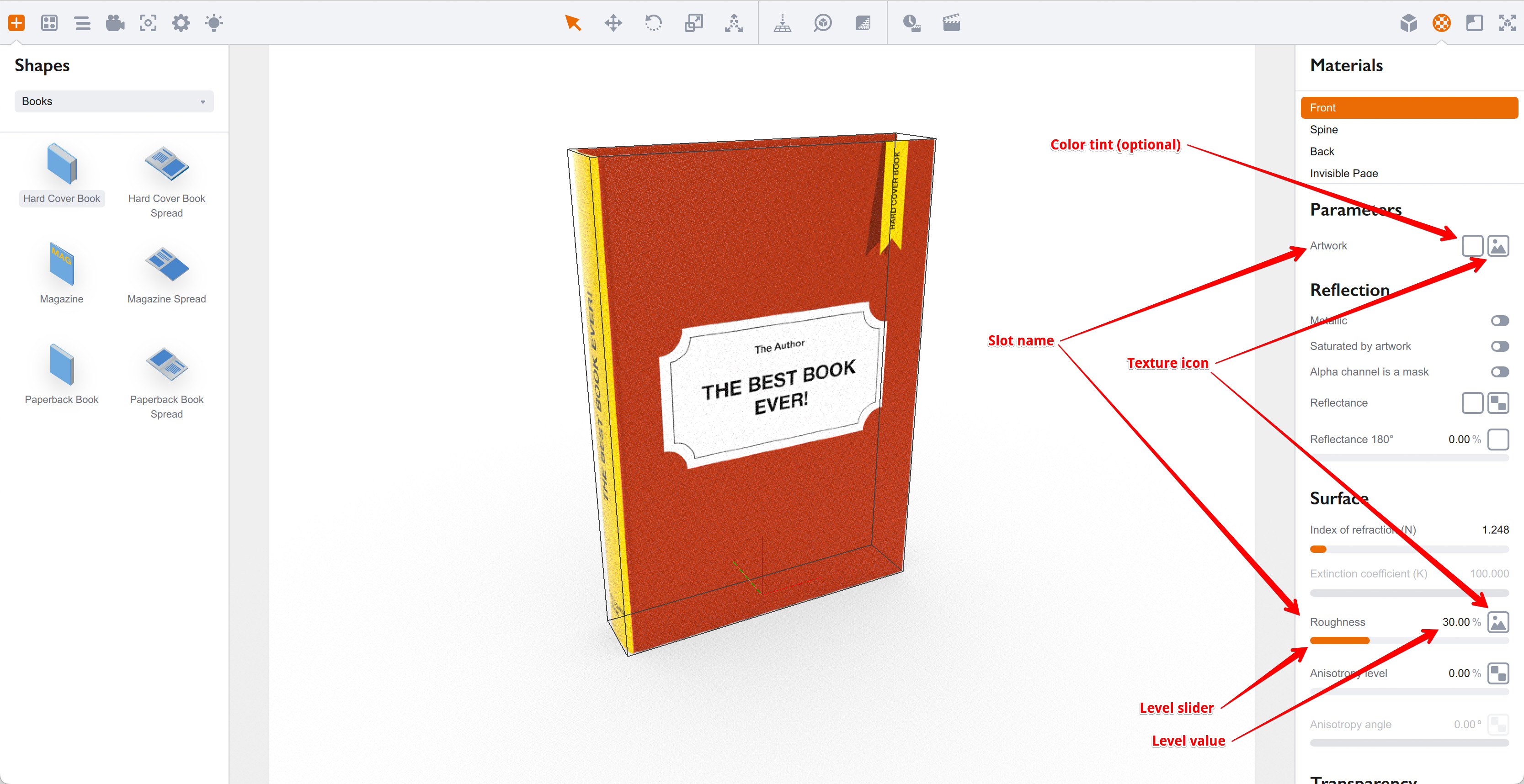 Texture Slots in Boxshot - Tutorial
