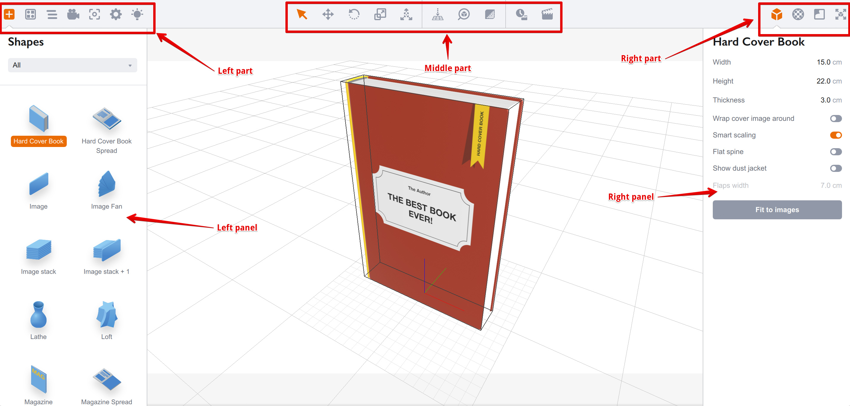 Boxshot User Interface Layout Tutorial