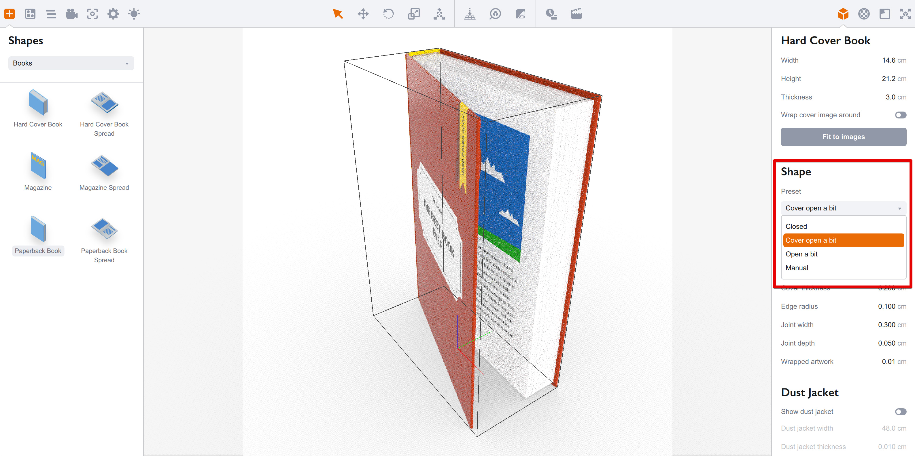 Customizing books in Boxshot 5 - Tutorial