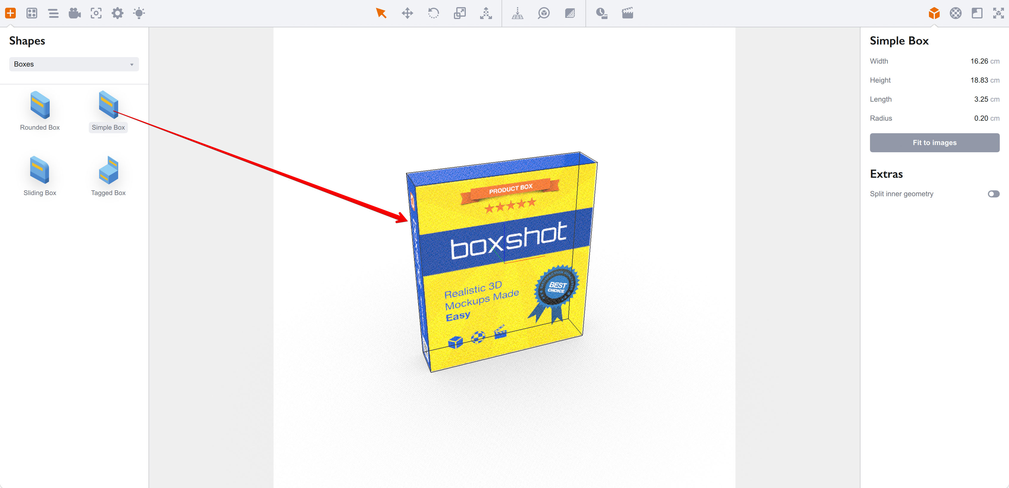 3D Product Box Mockup in Boxshot