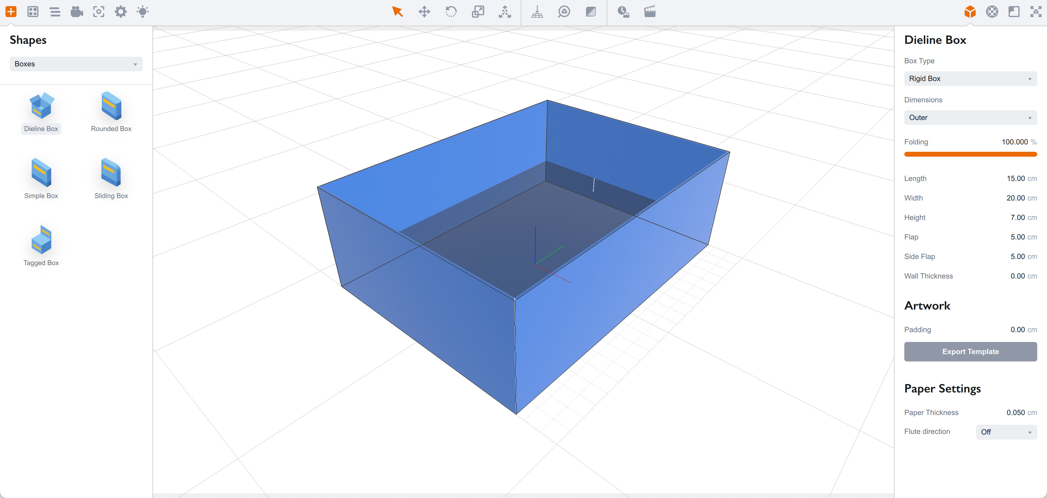 Dieline–Based Box in Boxshot