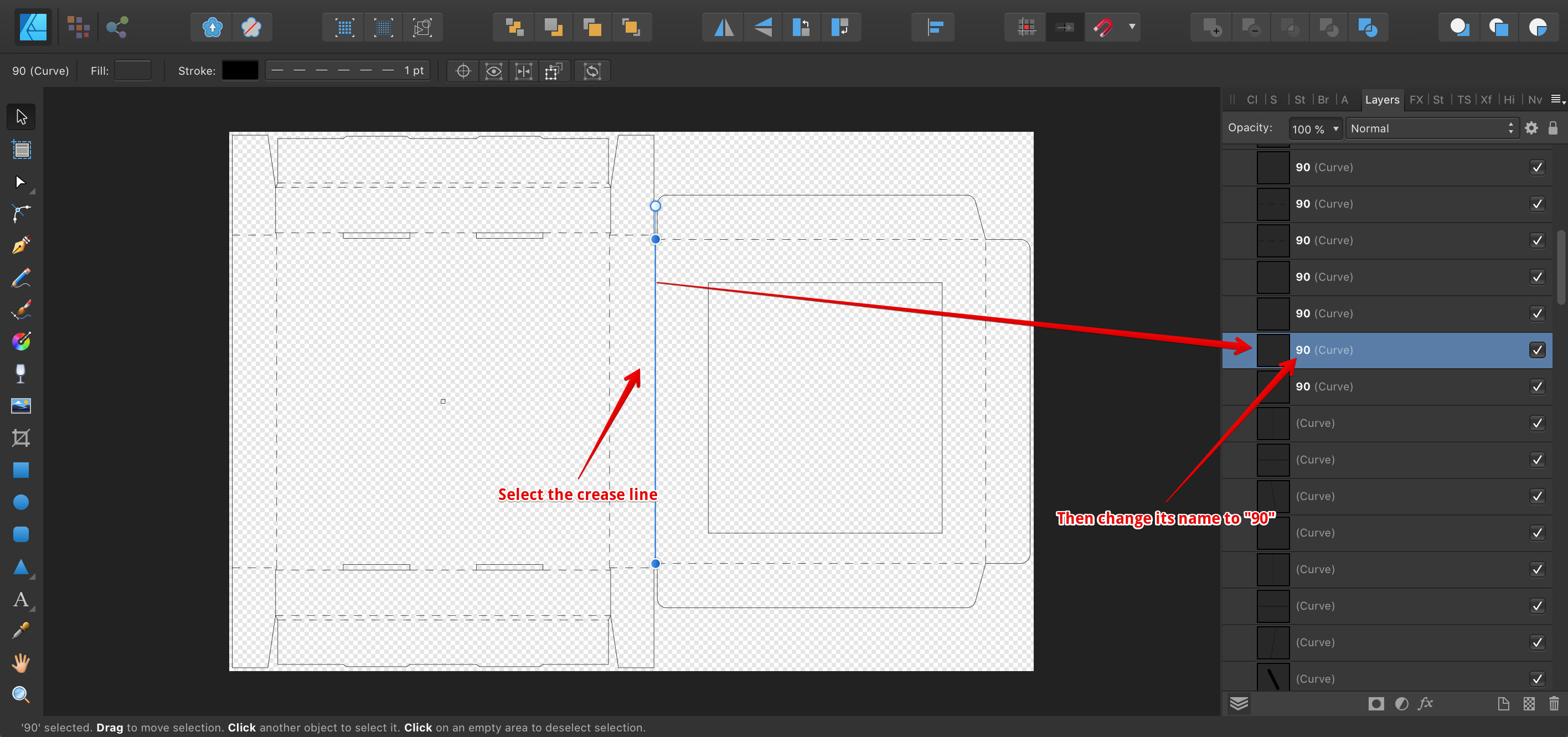 Using Origami with Affinity Designer or any other vector editor