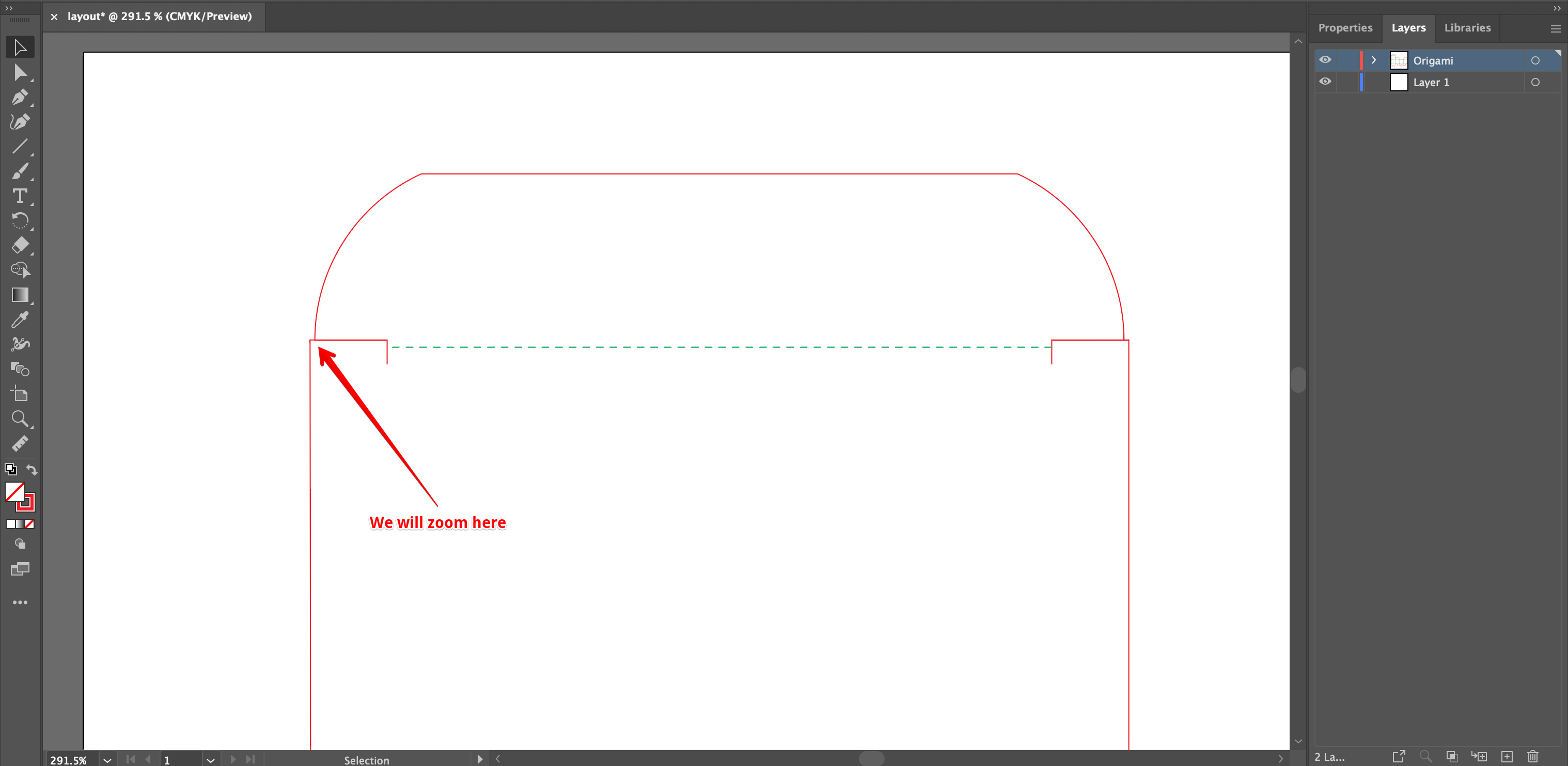 Misaligned elements error in Origami