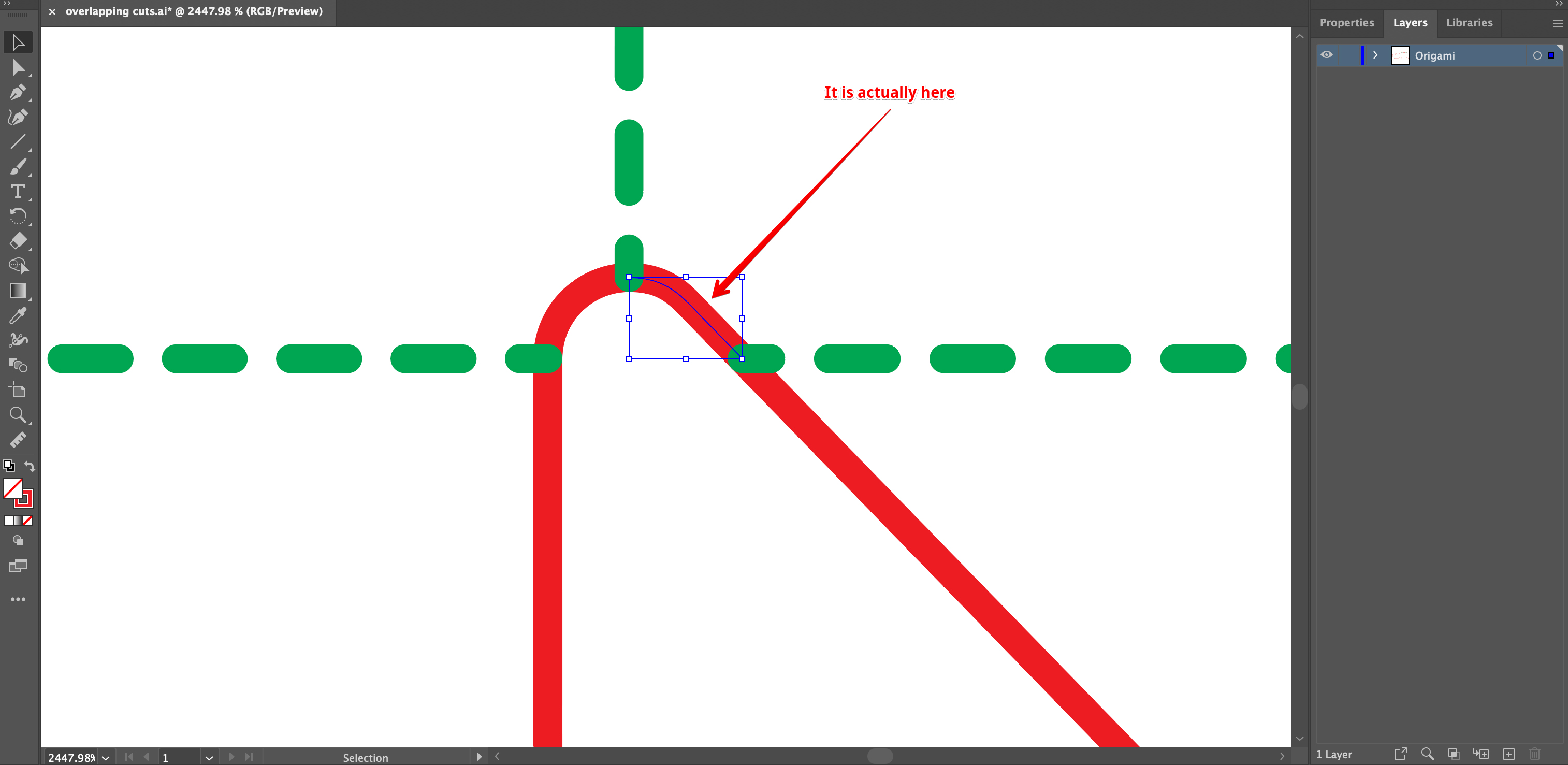 Overlapping Lines Error In Origami Overlapping Lines Error In Origami